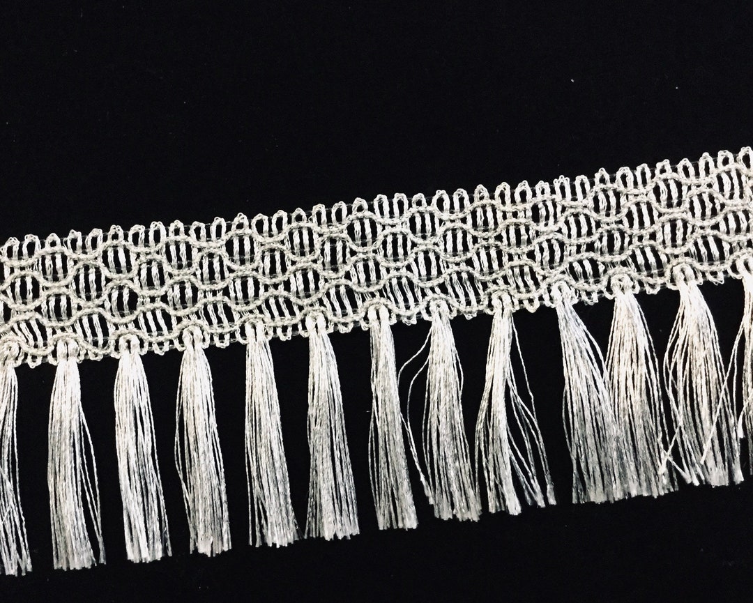 Silver Tassel Trim With Beautiful Broad Border - Etsy