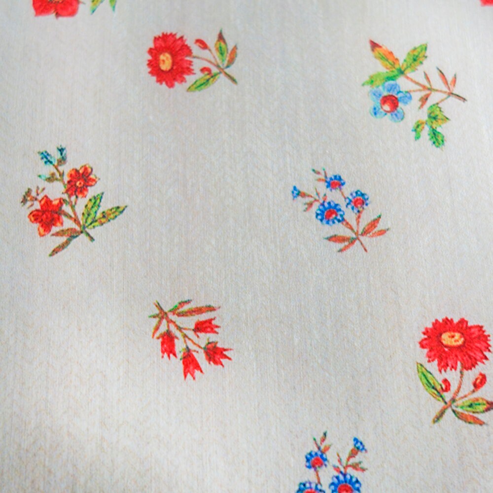 Muslin Fabric Beige Muslin Printed Fabric Floral Print - Etsy Australia