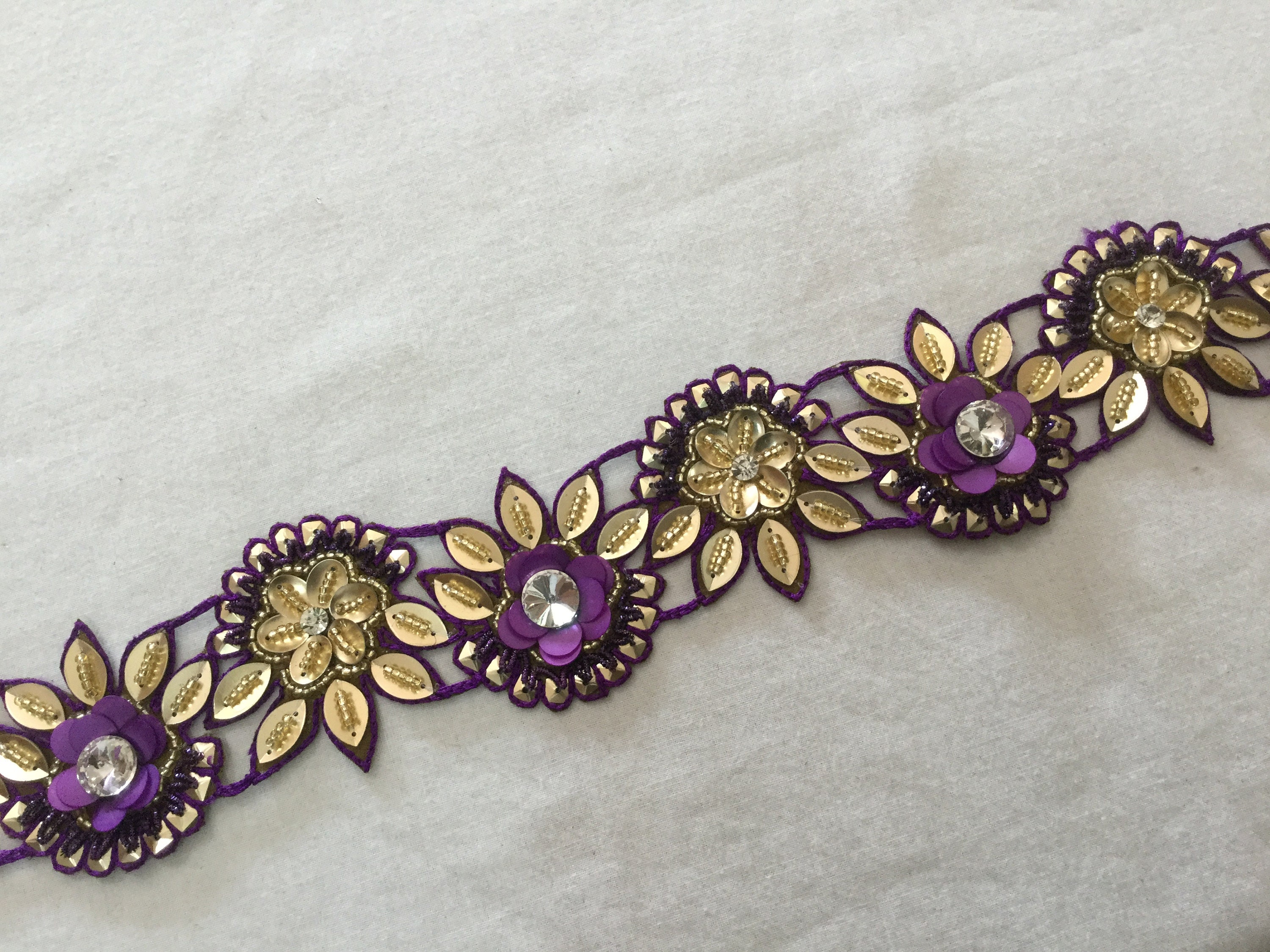 Purple Fabric Trim