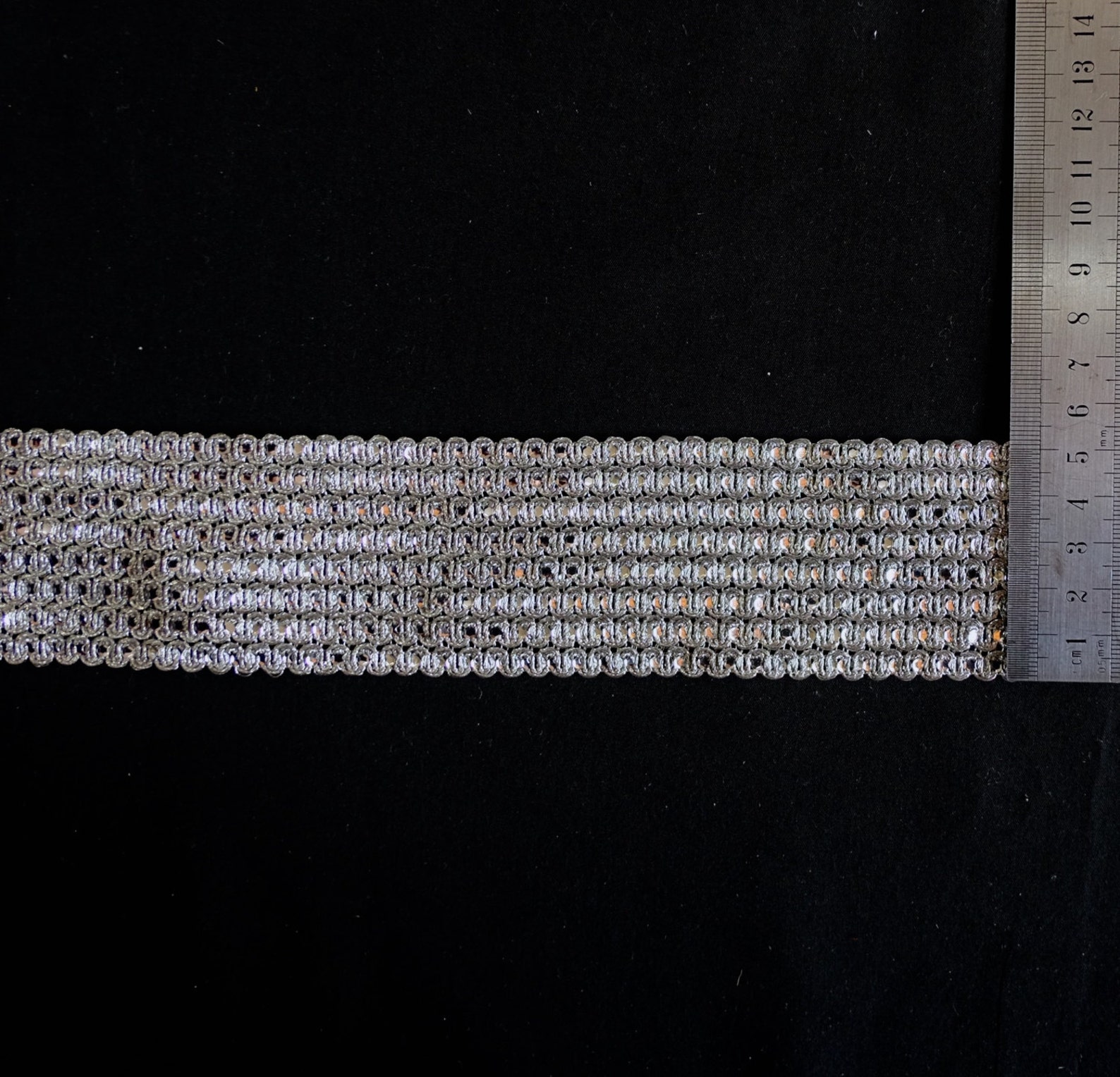 Silver Trim Vibrant Silver Trim Silver Chained Trim - Etsy Australia