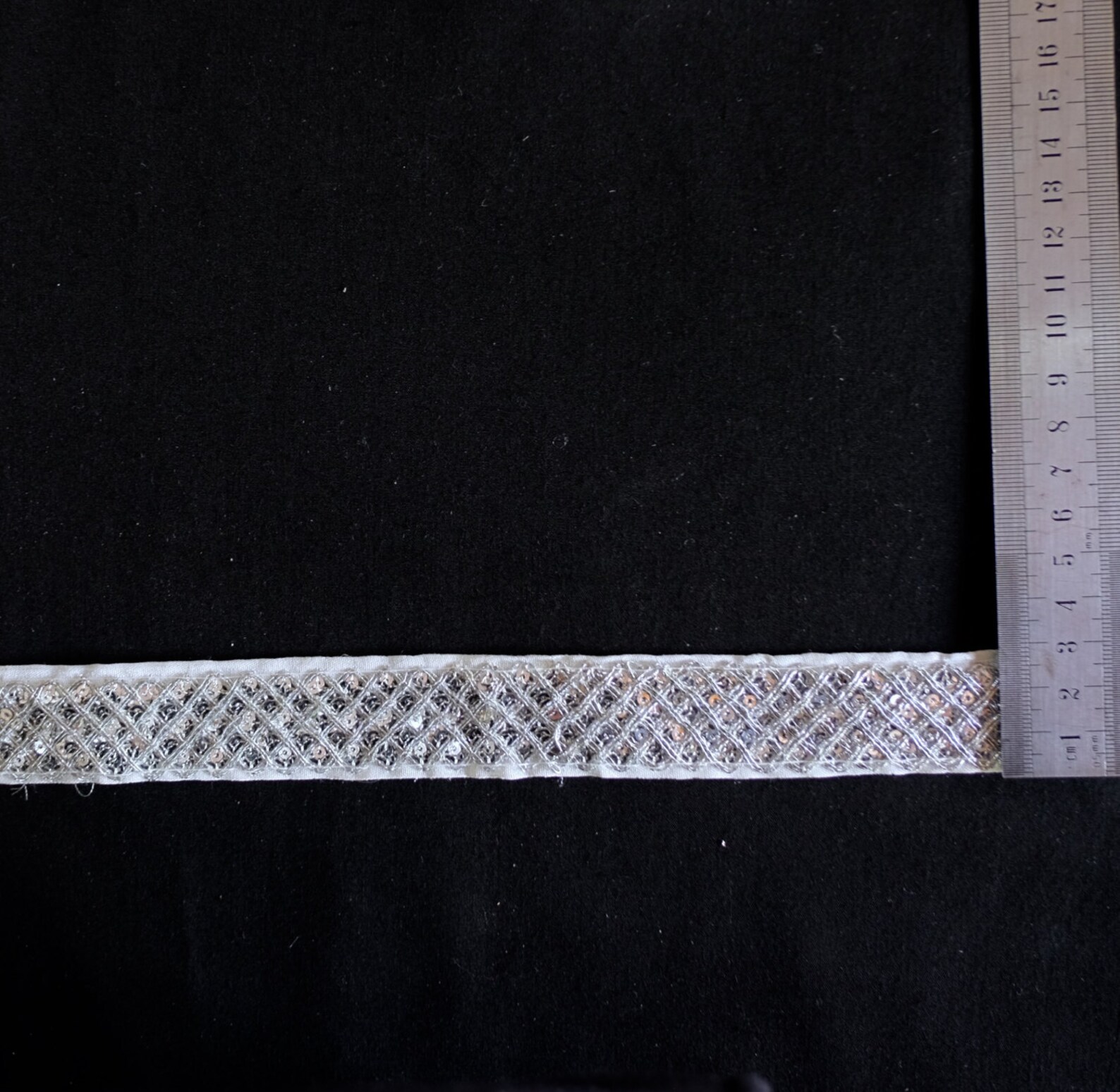 Silver Sequins Trim Silver Trim Bridal Trim Elegant - Etsy Australia