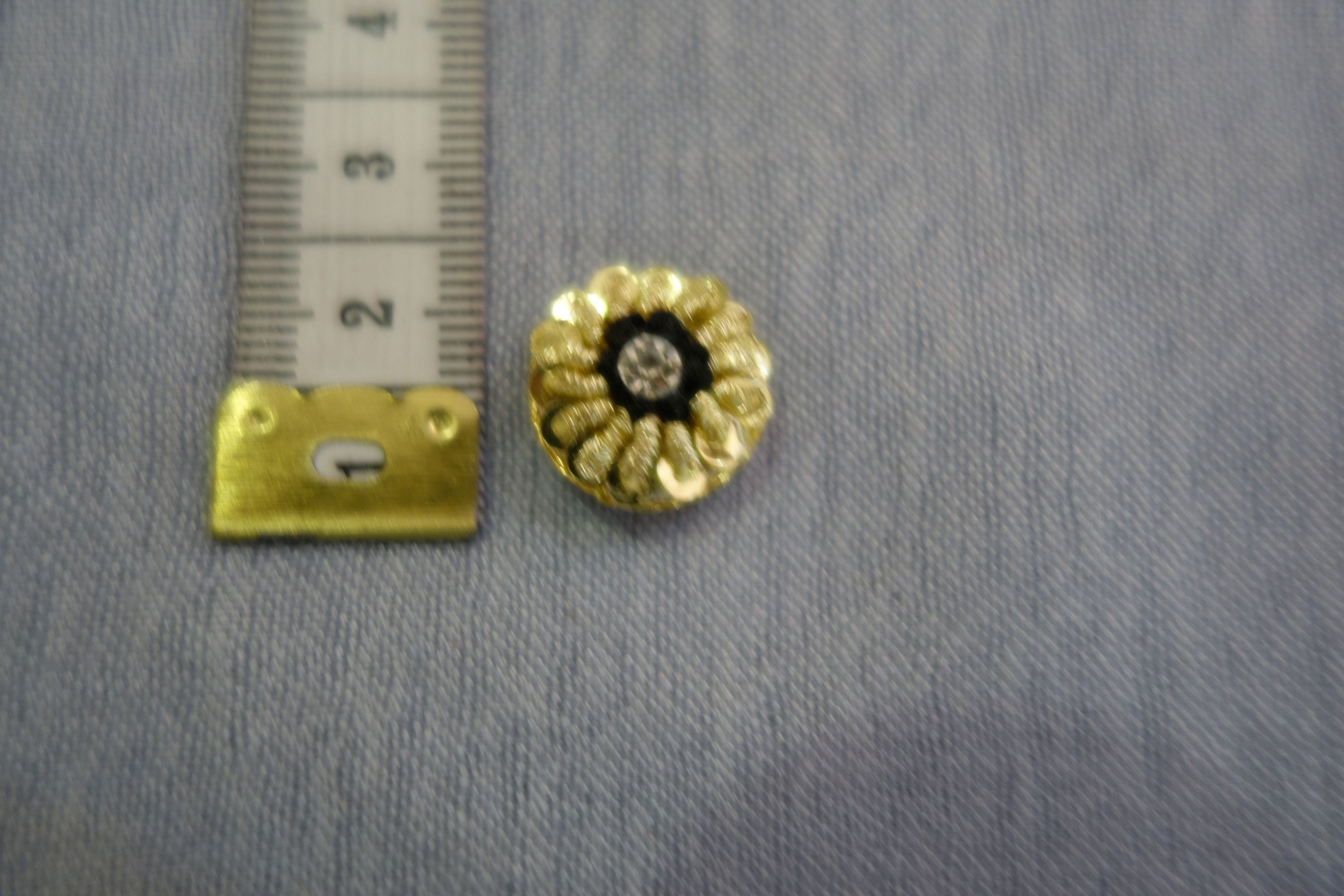 Crystal Buttons Golden Metallic Buttons Black Button - Etsy Australia