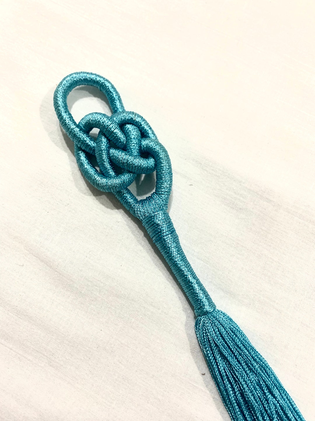 Aqua Blue Silken Tussles, Turquoise Blue Luxe Tussles Fringes, Aqua ...