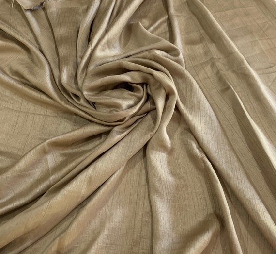Soft Silky Poly Linen Satin Gold Fabric Art Silk Gold Party - Etsy ...