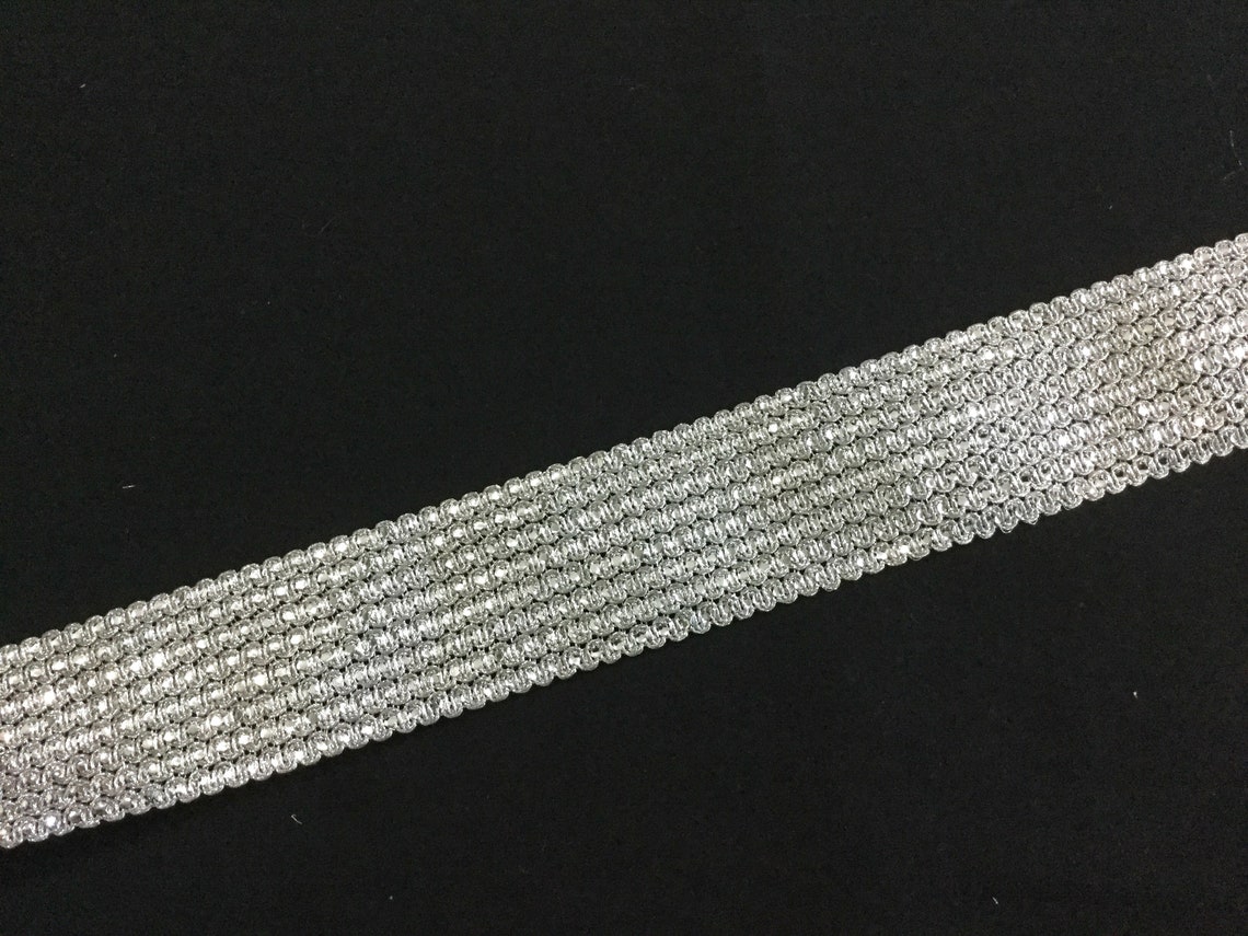Silver Trim Vibrant Silver Trim Silver Chained Trim - Etsy Australia