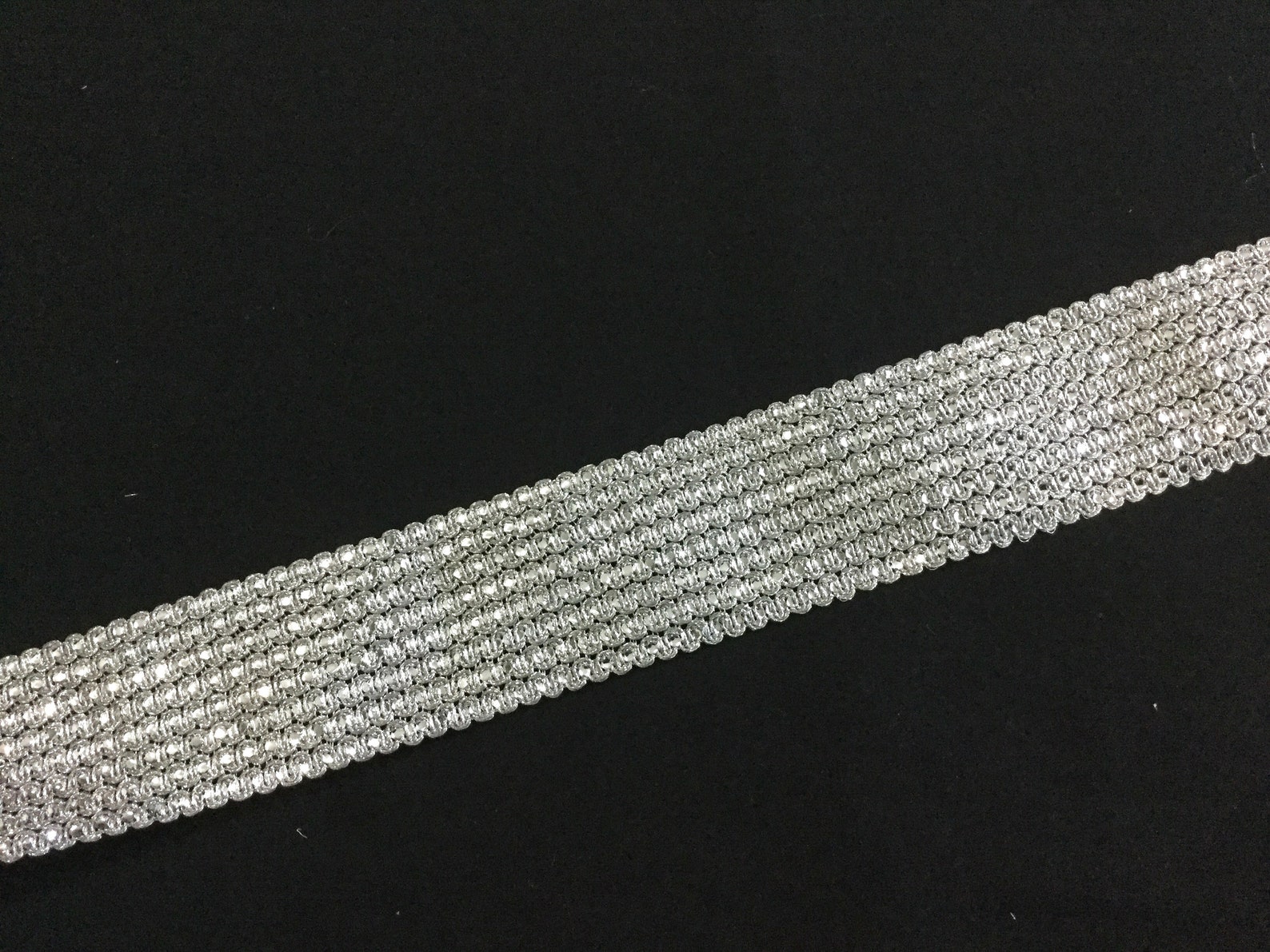 Silver Trim Vibrant Silver Trim Silver Chained Trim - Etsy Australia