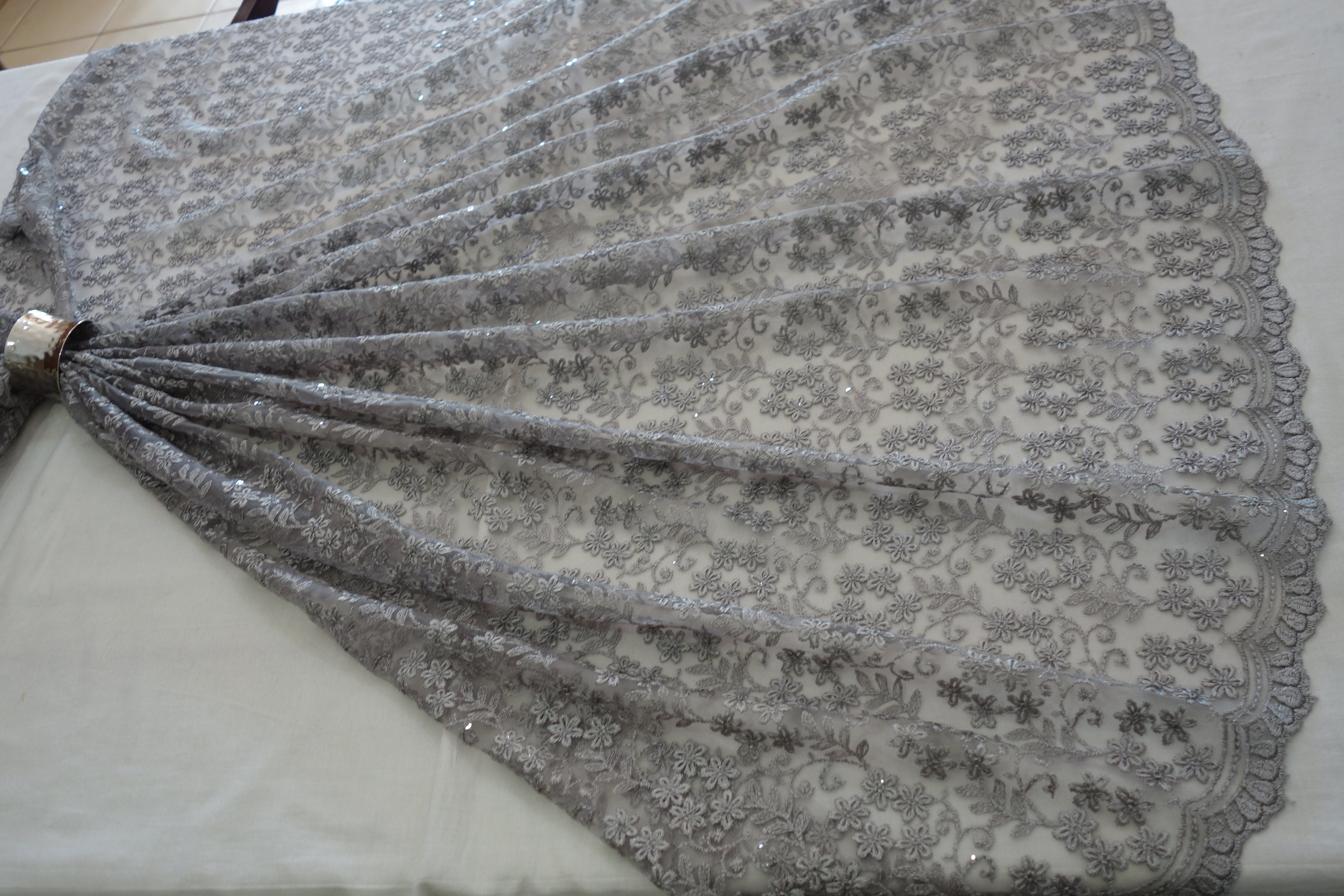 Tulle Fabric Grey Tulle Fabric Grey Lace Fabric Tulle - Etsy Australia