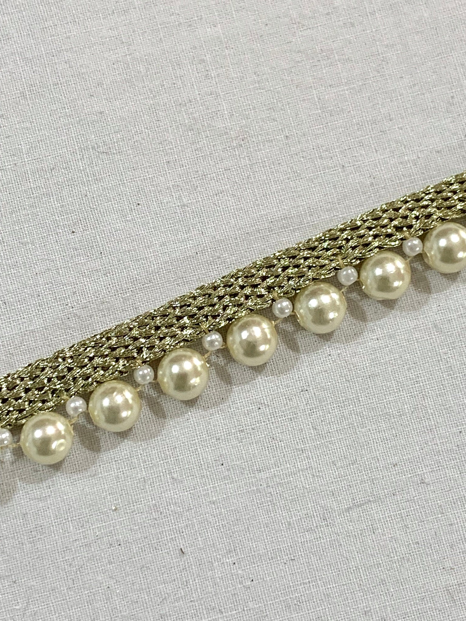 Golden Pearl Fringed Trim Edging Trim Soft Gold Bridal Trim - Etsy ...