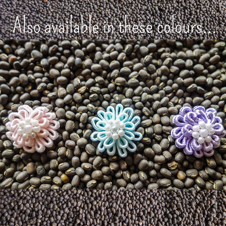 Miniature Purple Layered Squiggle Flowers with Beaded Centers | Etsy