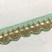 Soft Blue N Gold Trim, Light Blue Embroidered Trim, Bold N Beautiful ...
