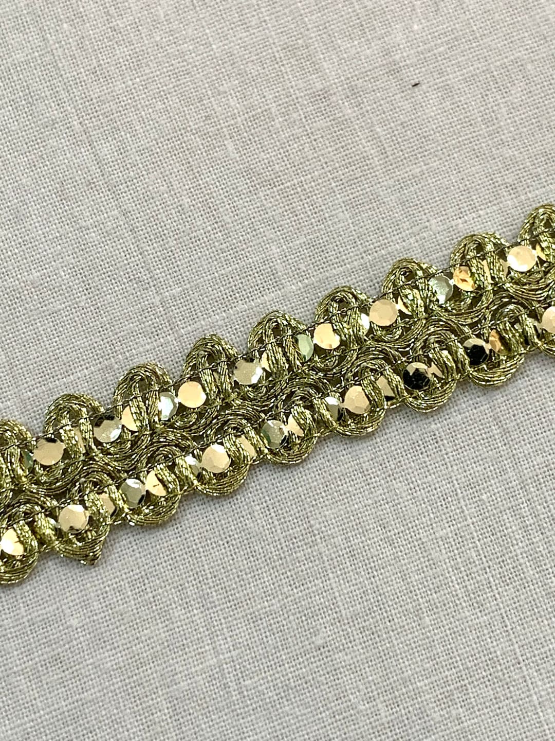 Gold Lace Trim - Wide Lace Trim - Gold Ribbon Trim - Gold Wave Ribbon ...