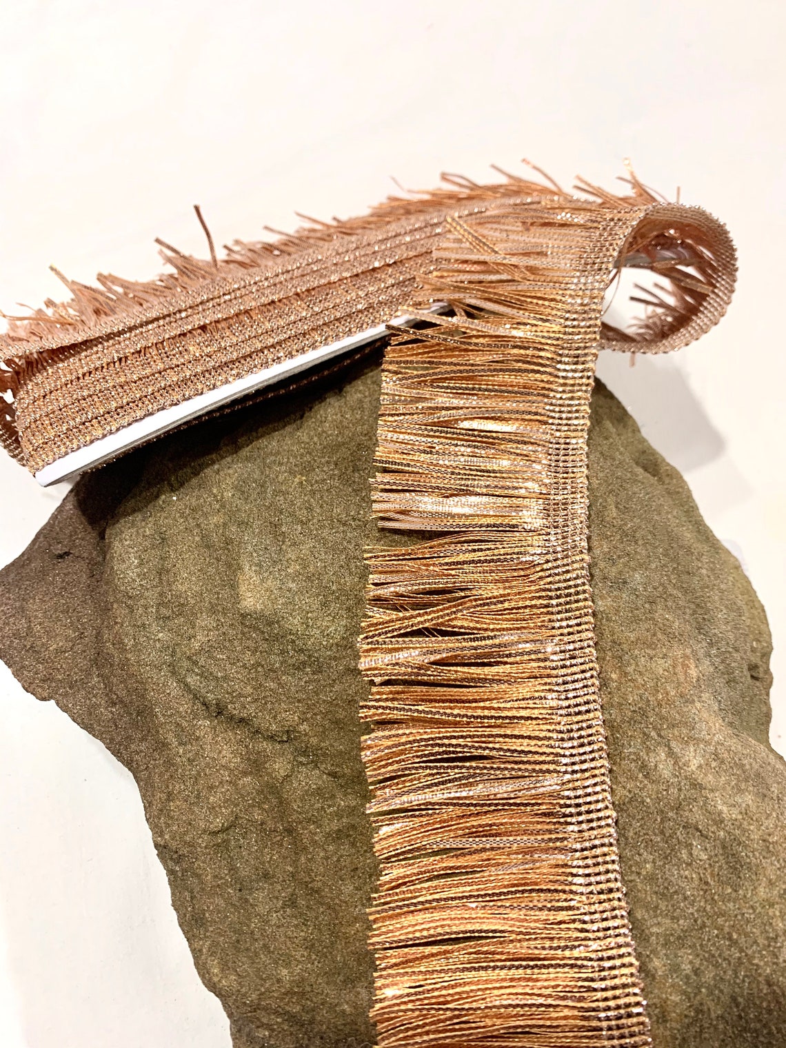 Copper Gold Fringe Trim Elegant Border Trim sari Border - Etsy Australia