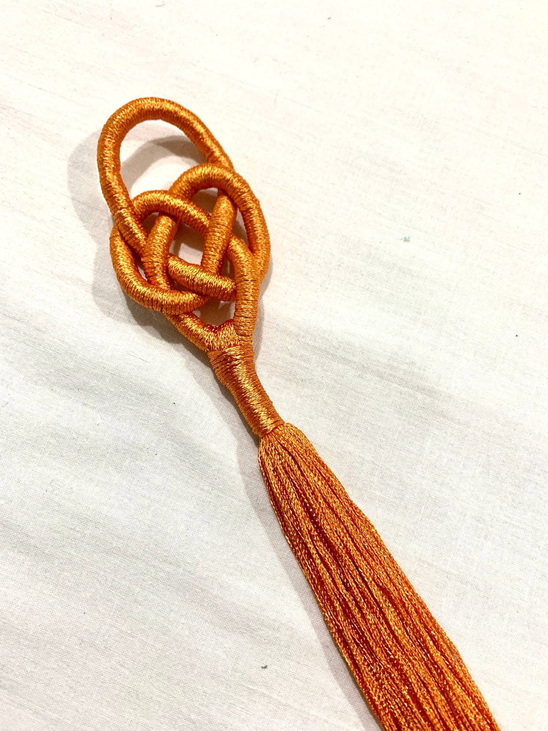 Orange Silken Tussles, Hand Made Luxe Tussles Fringes, Orange Hand ...