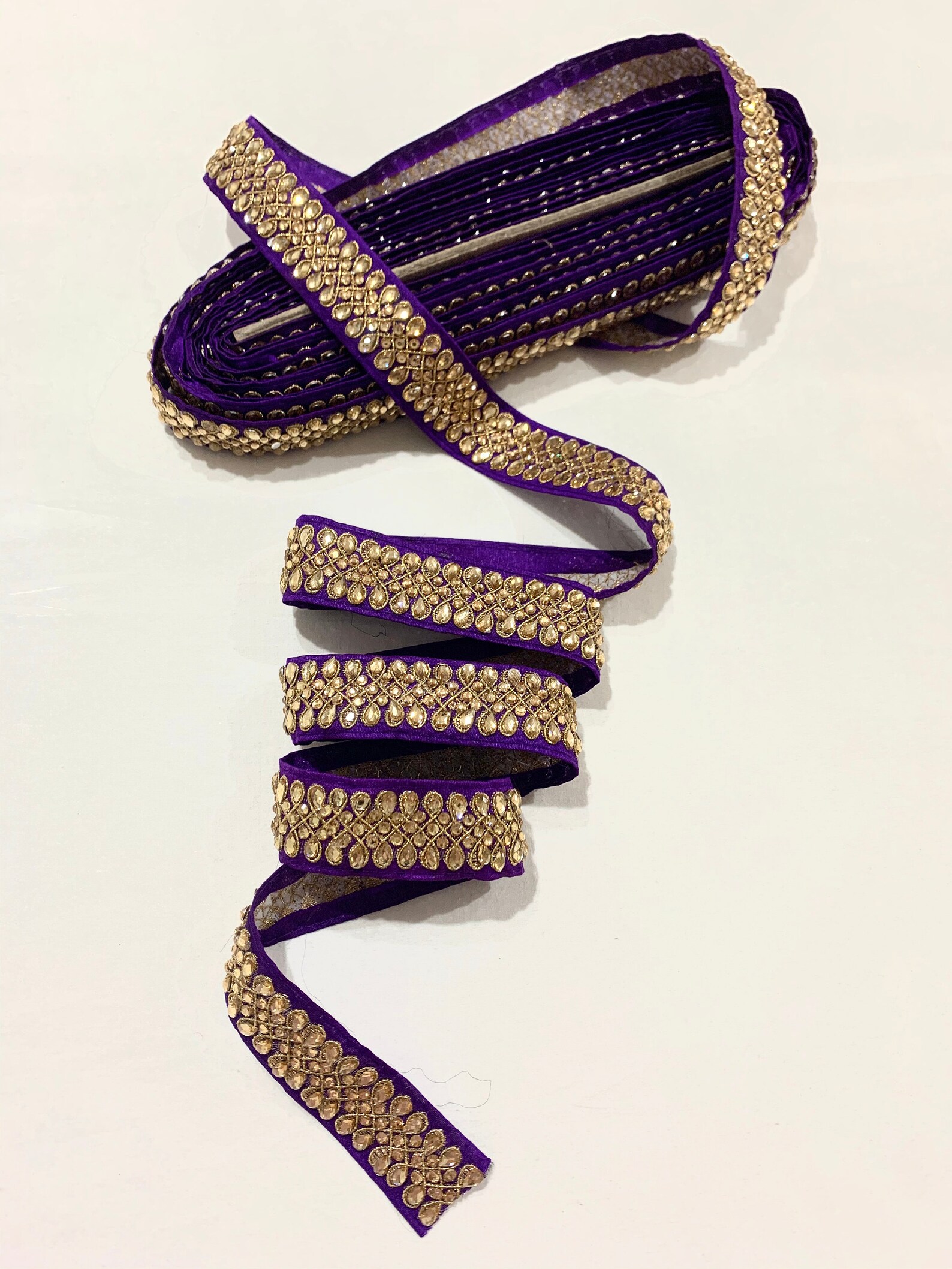 Purple N Golden Trim Purple Party Trim Purple Trim With | Etsy