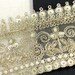 Soft Gold Bridal Trim, Hand Embroidered Border Trim, Formal Wear ...