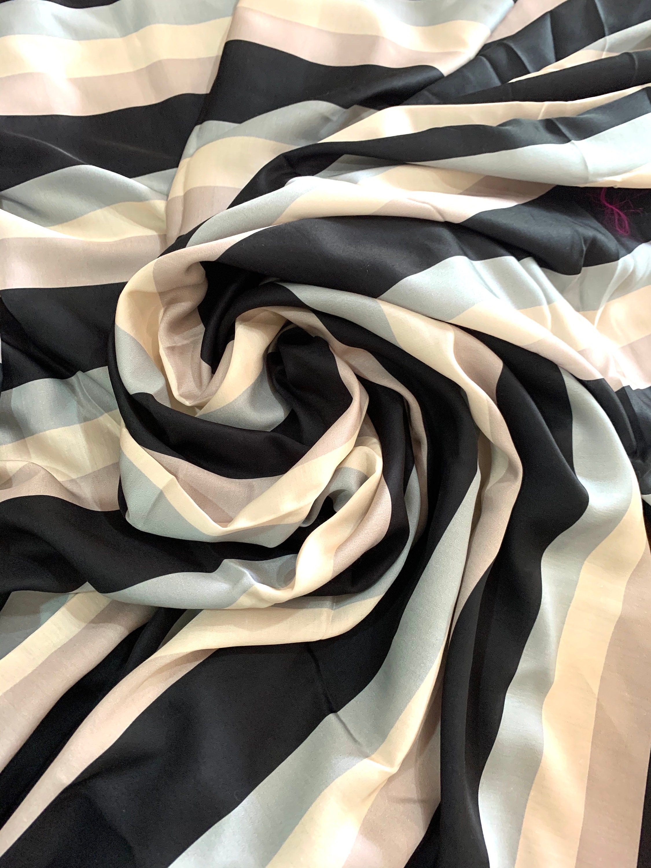 Soft Poly Modal Satin Fabric Digital Printed Multi Coloured - Etsy ...