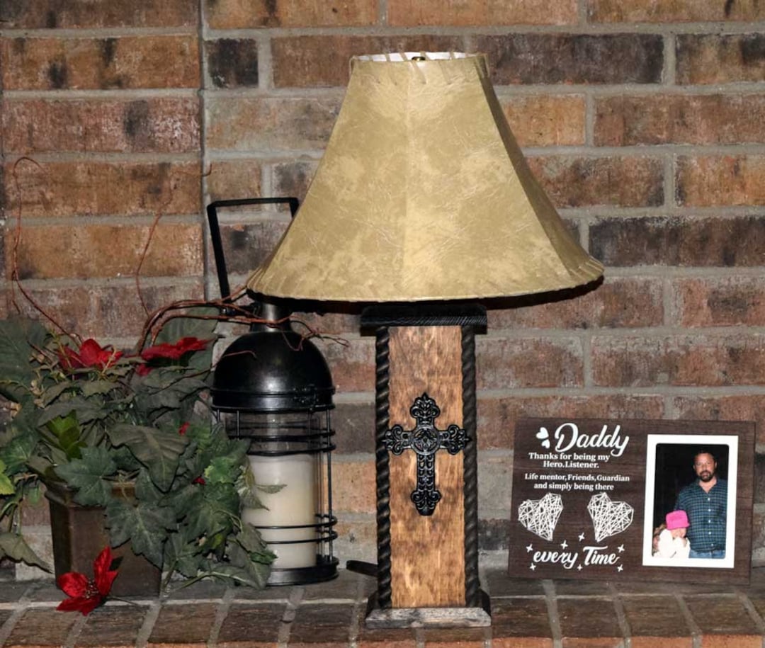24" Rustic Western Table Lamps - Western Lamps - Star & Horseshoe ...