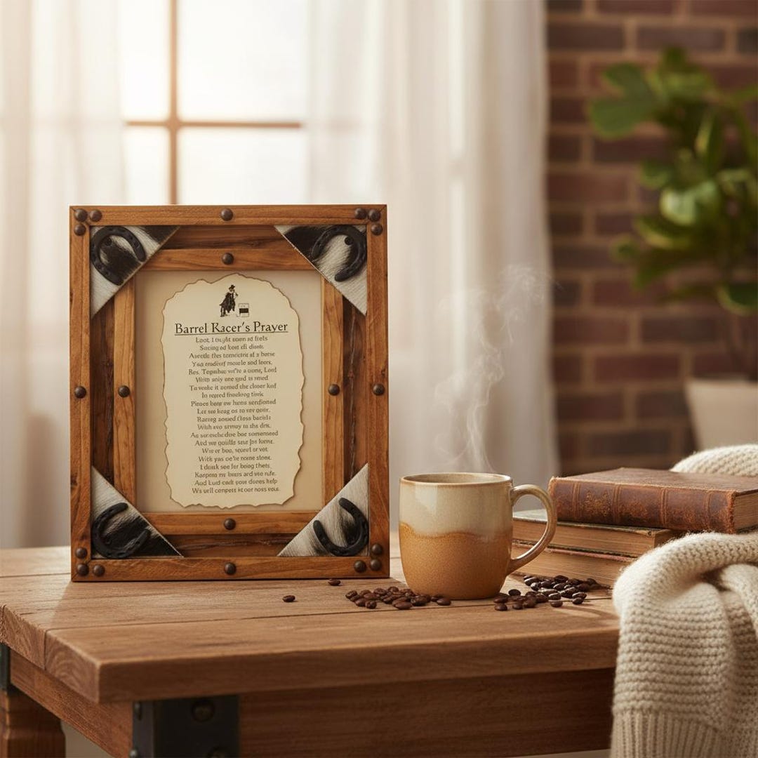 Pine Framed Barrel Racer's Prayer - Etsy