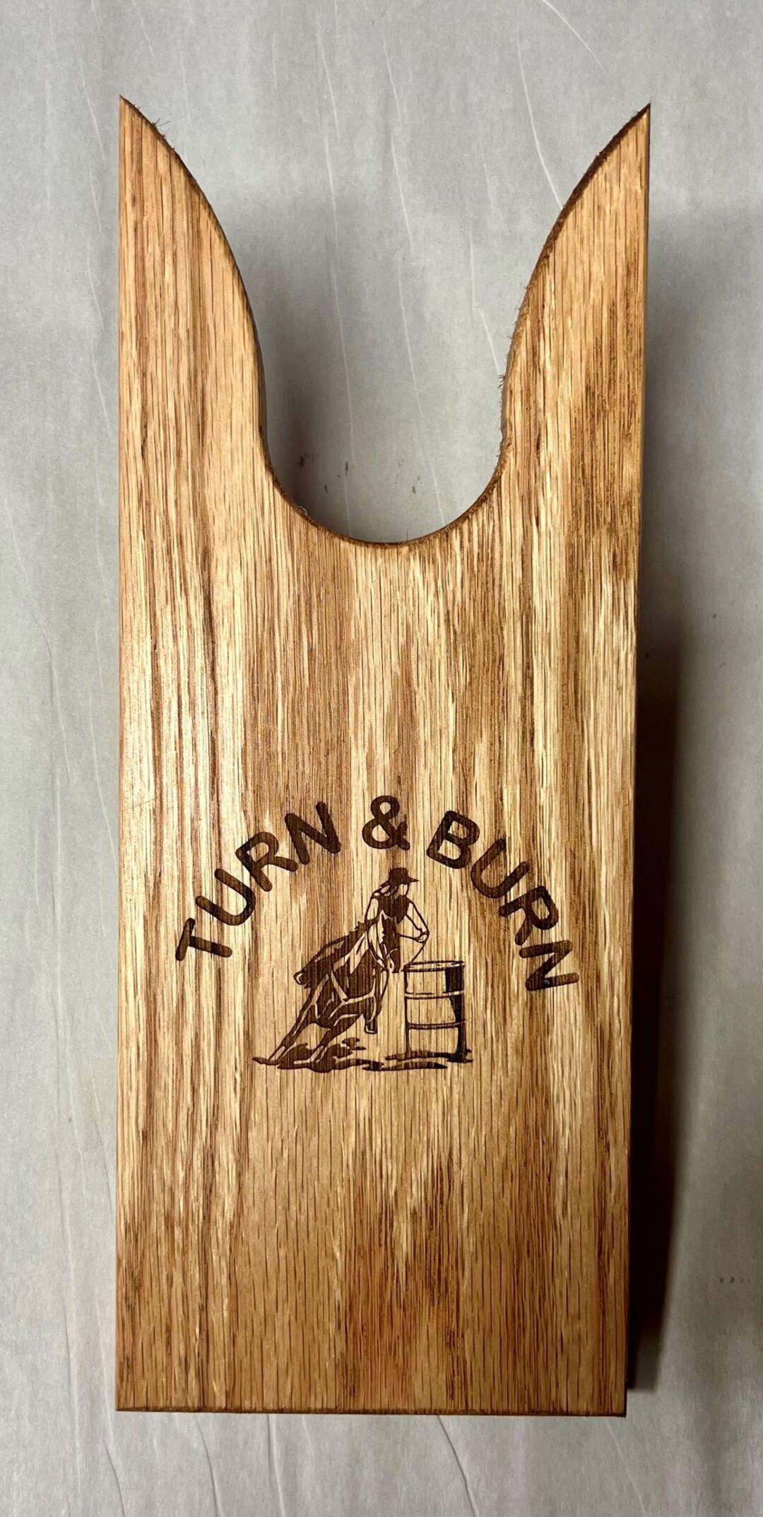 Custom BARREL RACER Engraved Boot Jacks - Unique Western Logo Product ...