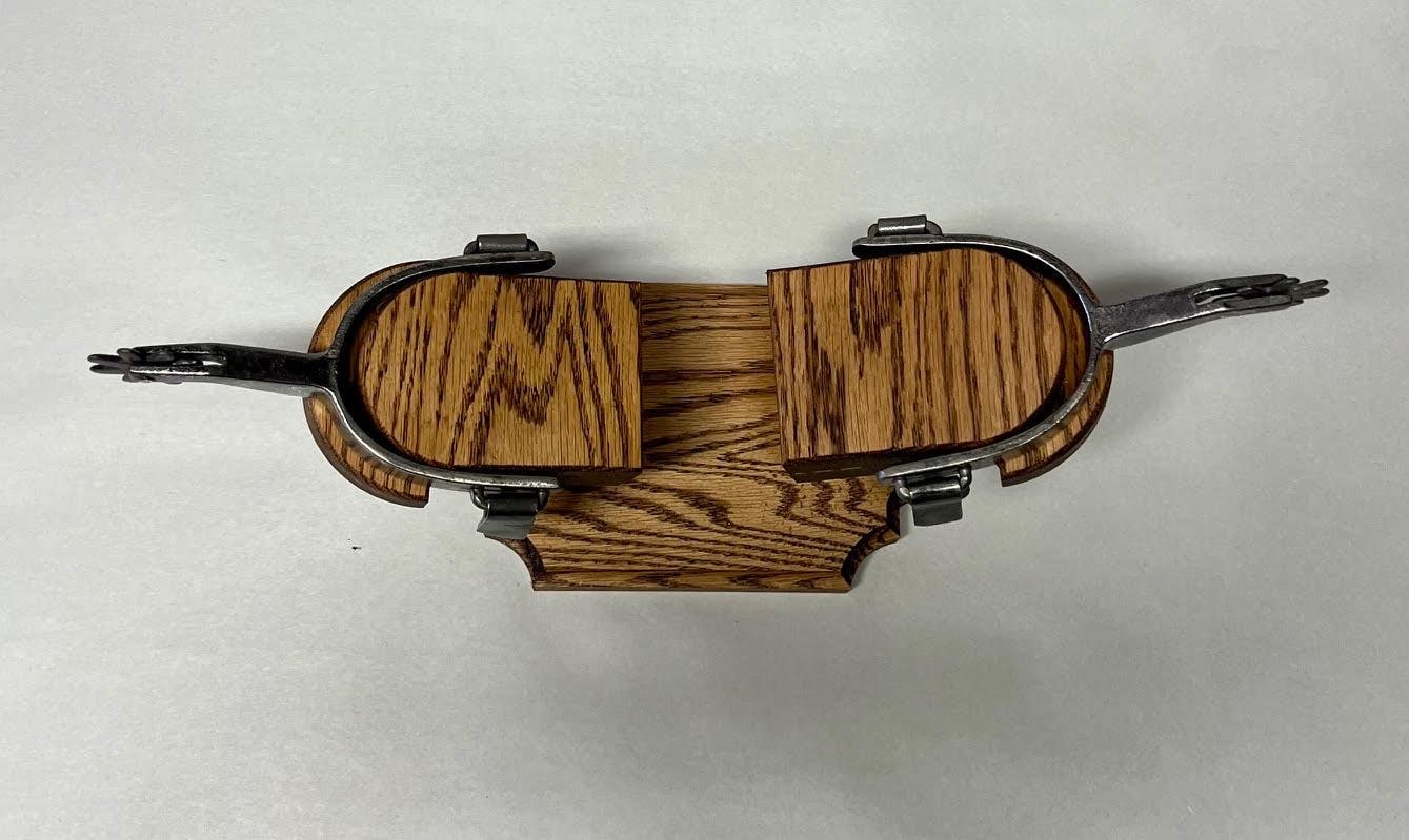 Solid Oak Trophy Spur Display Stand - Etsy