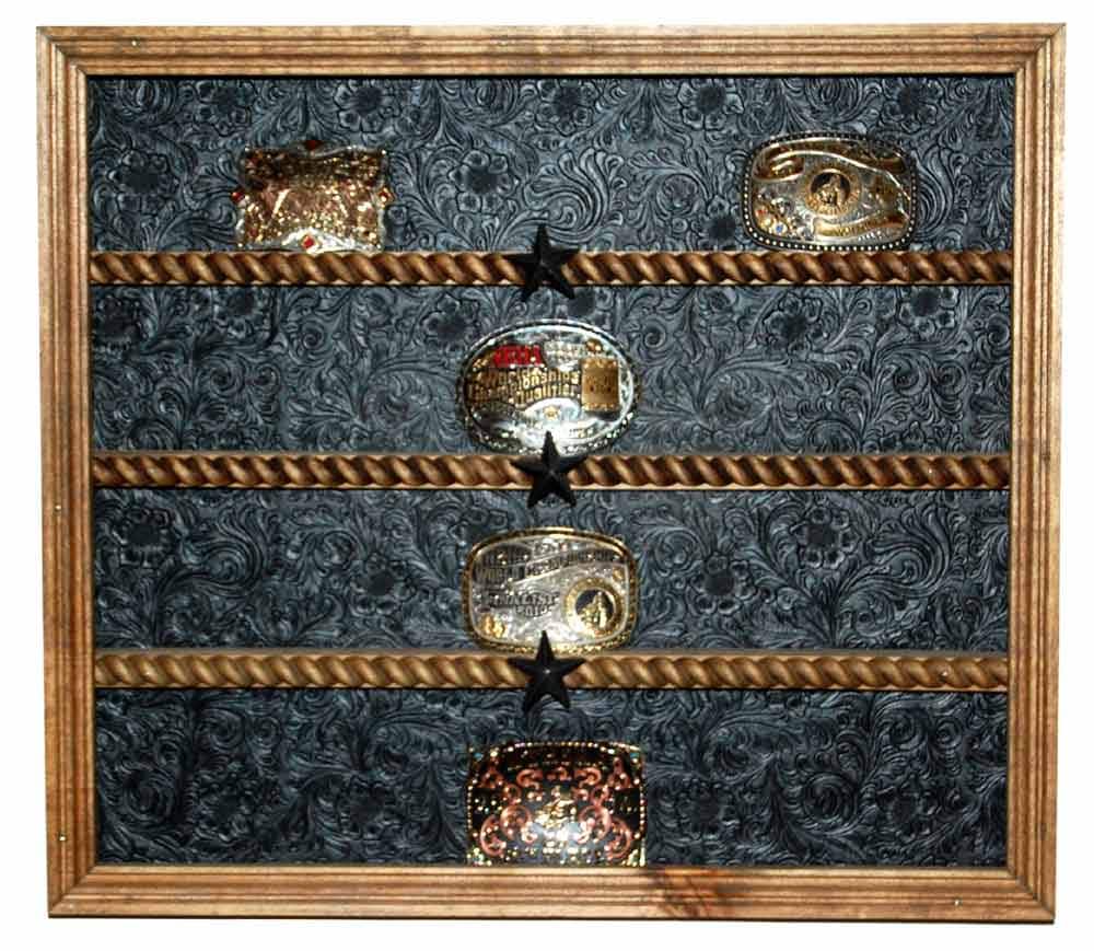 Rustic Western Buckle Display Case – 20-buckle Rodeo Award Holder - Etsy