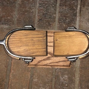 Solid Oak Base Trophy Spur Display Stand - Etsy