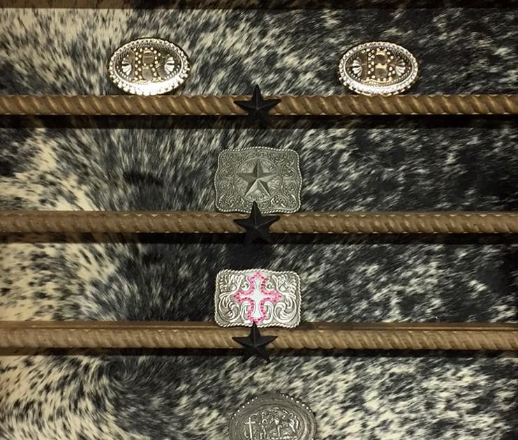 Handcrafted Rodeo Buckle Display Case – 14 Buckles, 8x10 Picture Frame ...