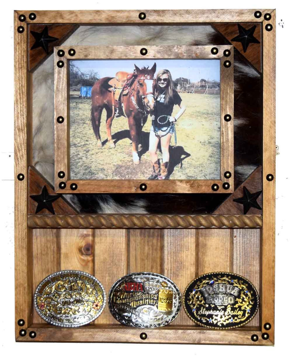 8x10 Pine Picture Frame With 3 Buckle Display Shelf. the - Etsy