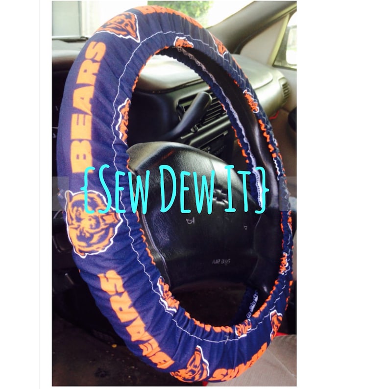 Steering Wheel Cover Chicago Bears NFL Football Navy Blue - Etsy