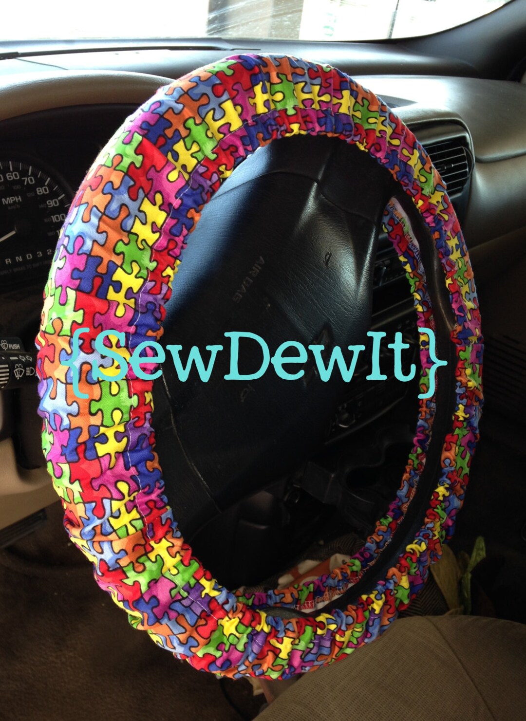 Steering Wheel Cover Autism Awareness Cute Car Accessories Gift for Her ...