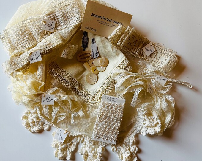 Old-fashioned Lace Bundle, Crocheted Tatting - Etsy