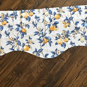 Waverly Fruit Valance, Waverly Lemon Valance, Waverly Blue Yellow ...
