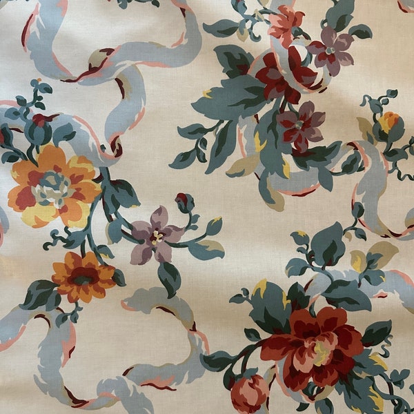 Floral Chintz Fabric - Etsy