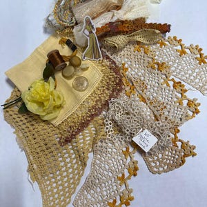 Elegant Mixed Media Lace Craft Bundle, Elegant Lace Button Craft Bundle ...