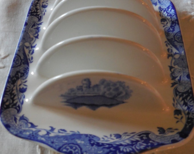 Spode Blue Italian Toast Holder - Etsy