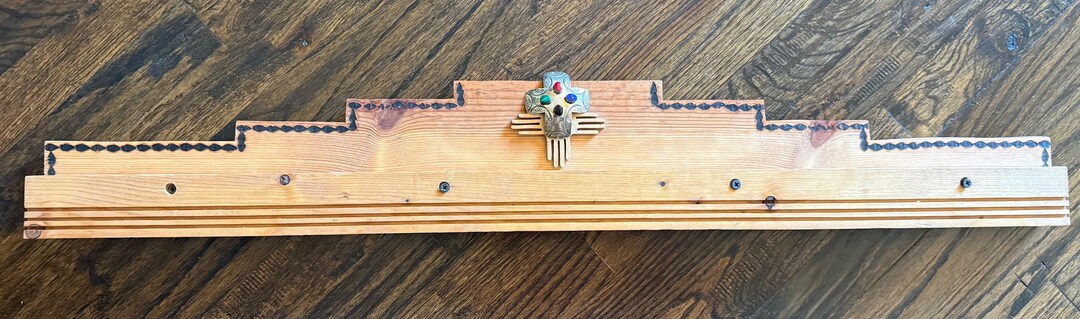 Handmade Wood Textile Holder, Wood Rug Holder, Southwestern Rug Holder ...