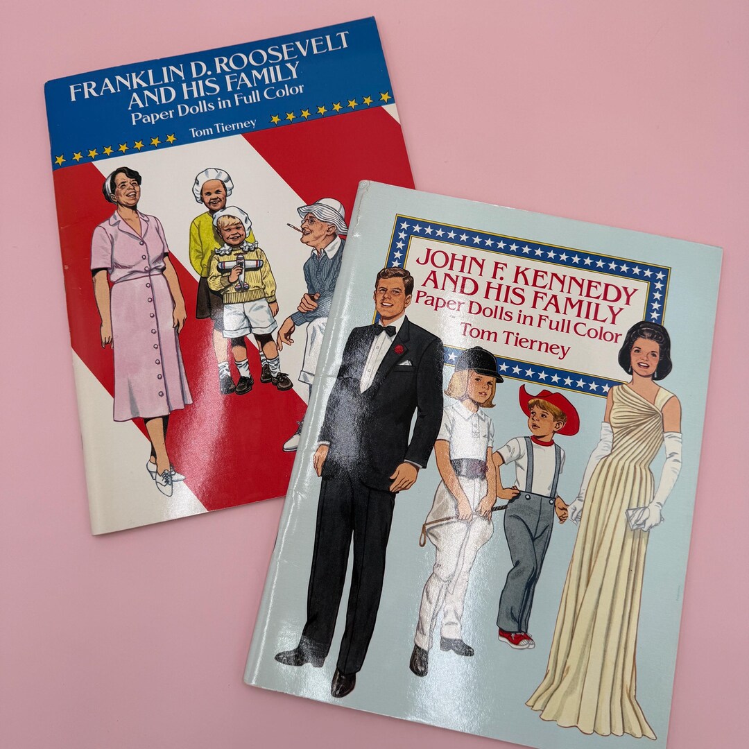 Vintage Presidential Paper Dolls Bundle Franklin D Roosevelt John F ...