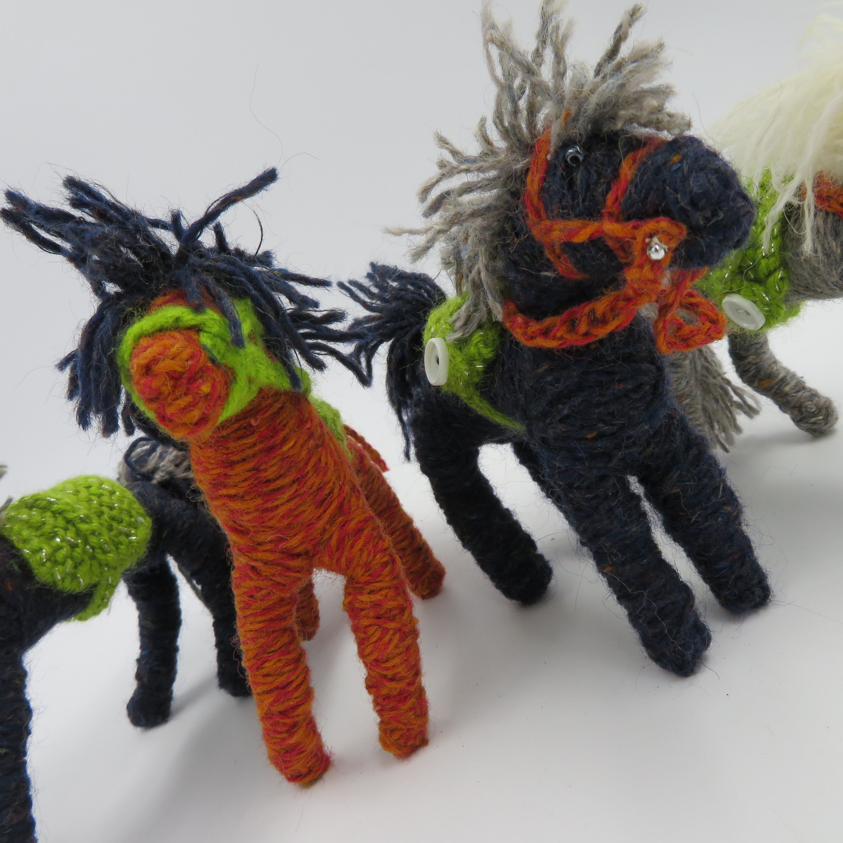 Knitted horse/woollen animal/stallion model/Knitting/Textiles | Etsy