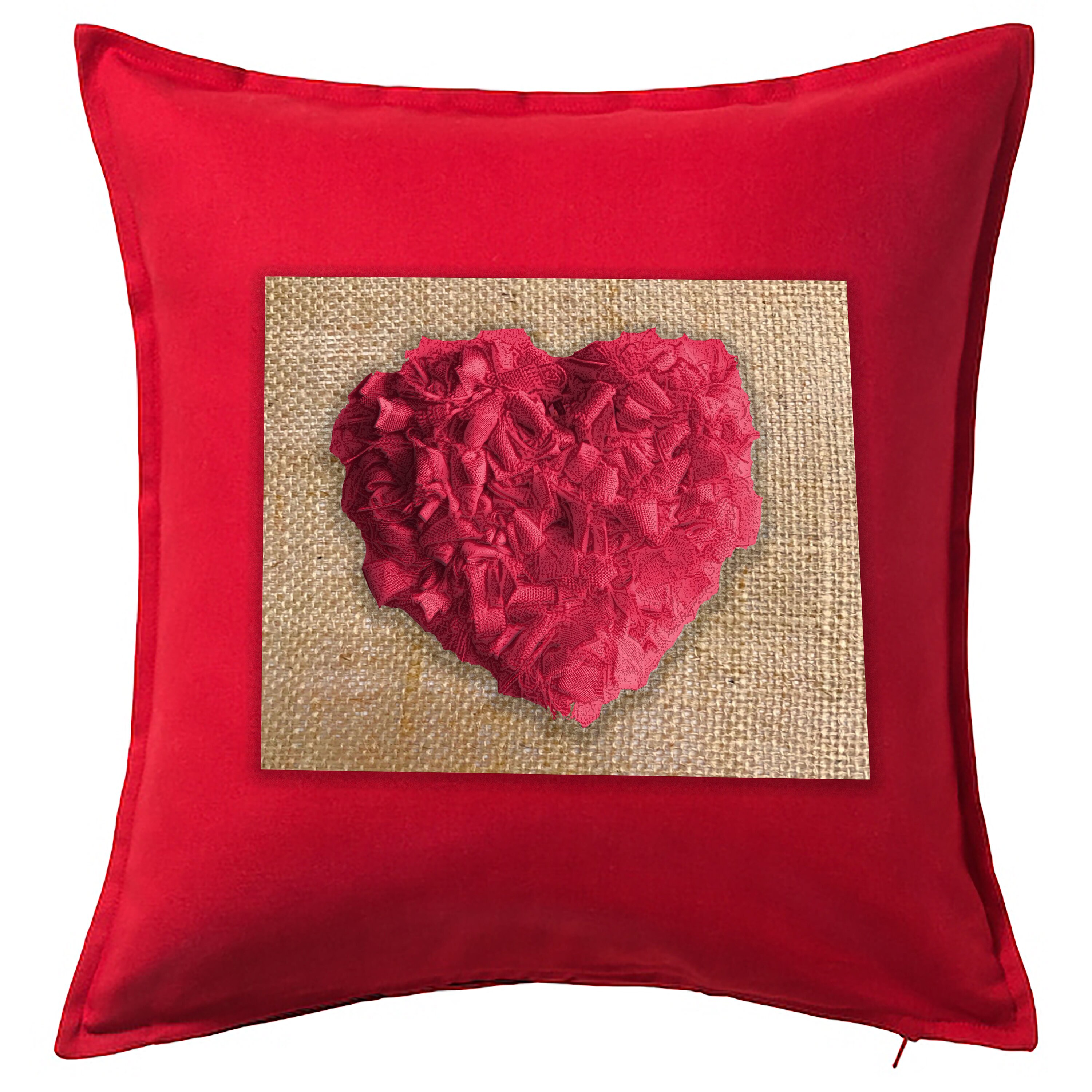 Heart Cushion Handmade Ragwork Recycled Denim/personalised - Etsy New ...