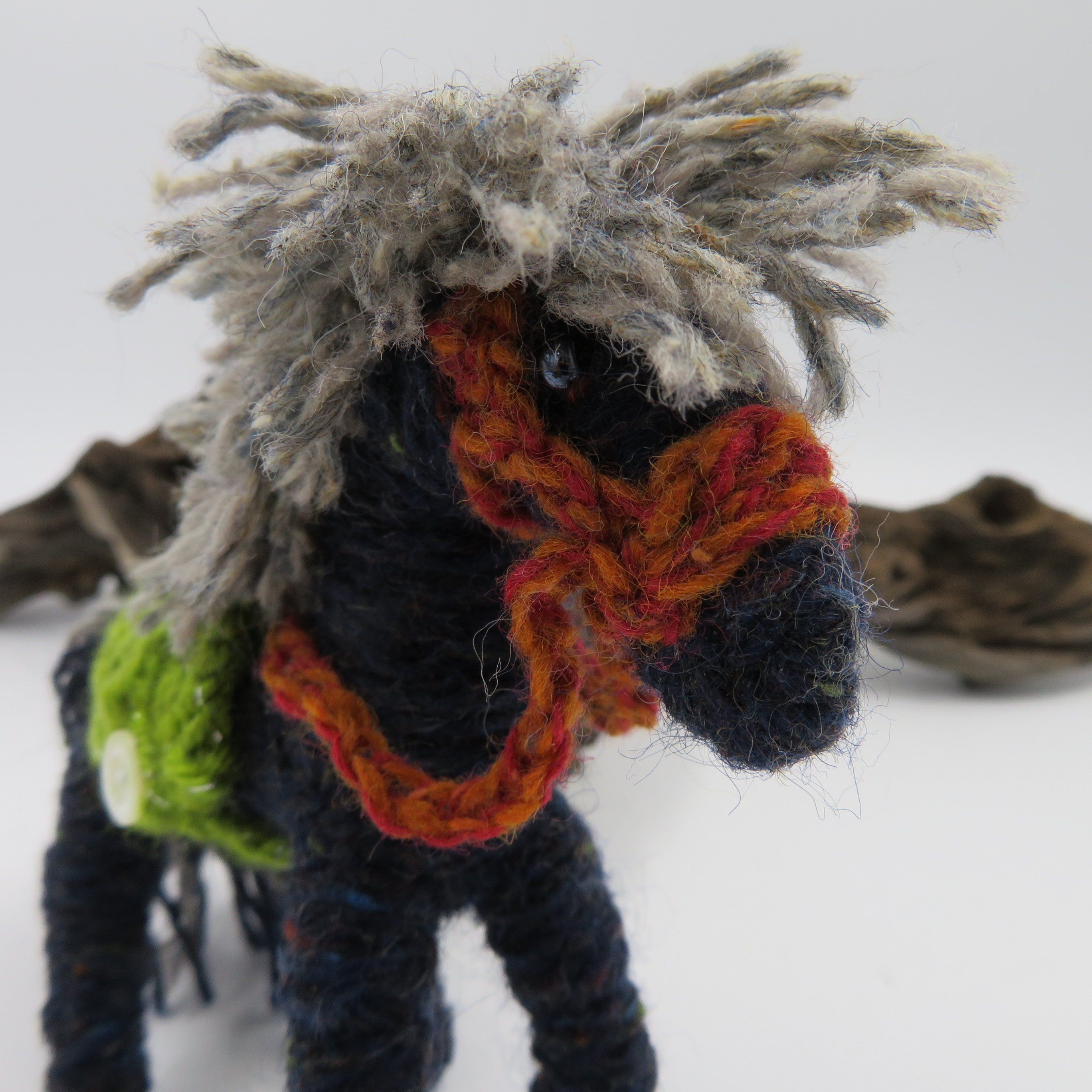 Buy Knitted Horse/woollen Animal/stallion Model/knitting/textiles ...