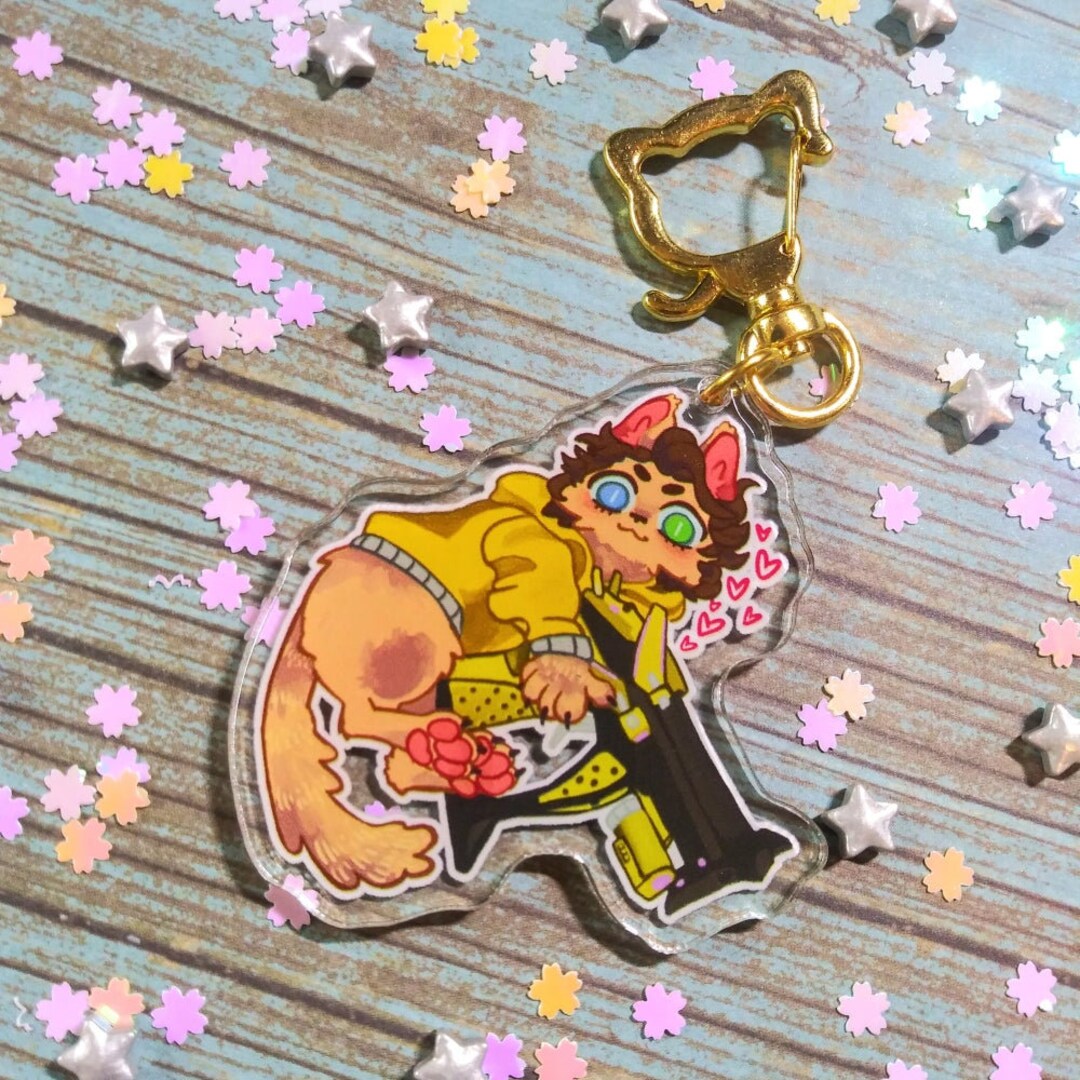 Catboy Tim With a Gun! 2" Acrylic Charm - Etsy