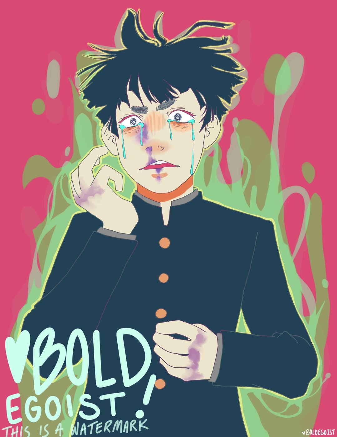 Mob Psycho Print - Etsy