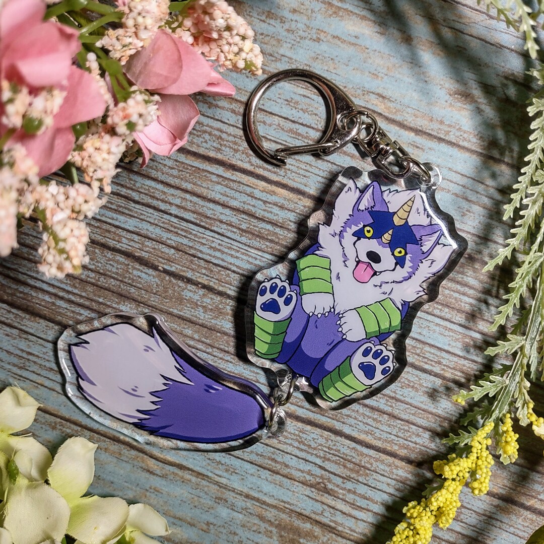 Isekai Wolf Friend Dangly Charm! - Etsy