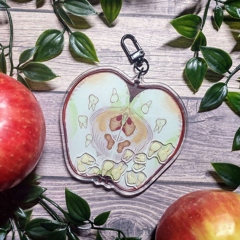 Bone Apple Teeth Shaker Charm! - Etsy