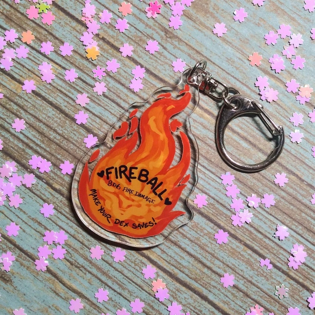 Fireball Charm - Etsy