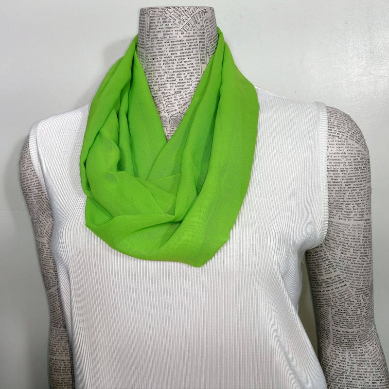 Lime Green Scarf - Etsy