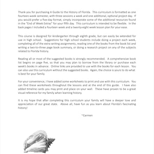 Florida History Guide - Homeschool Curriculum - Etsy