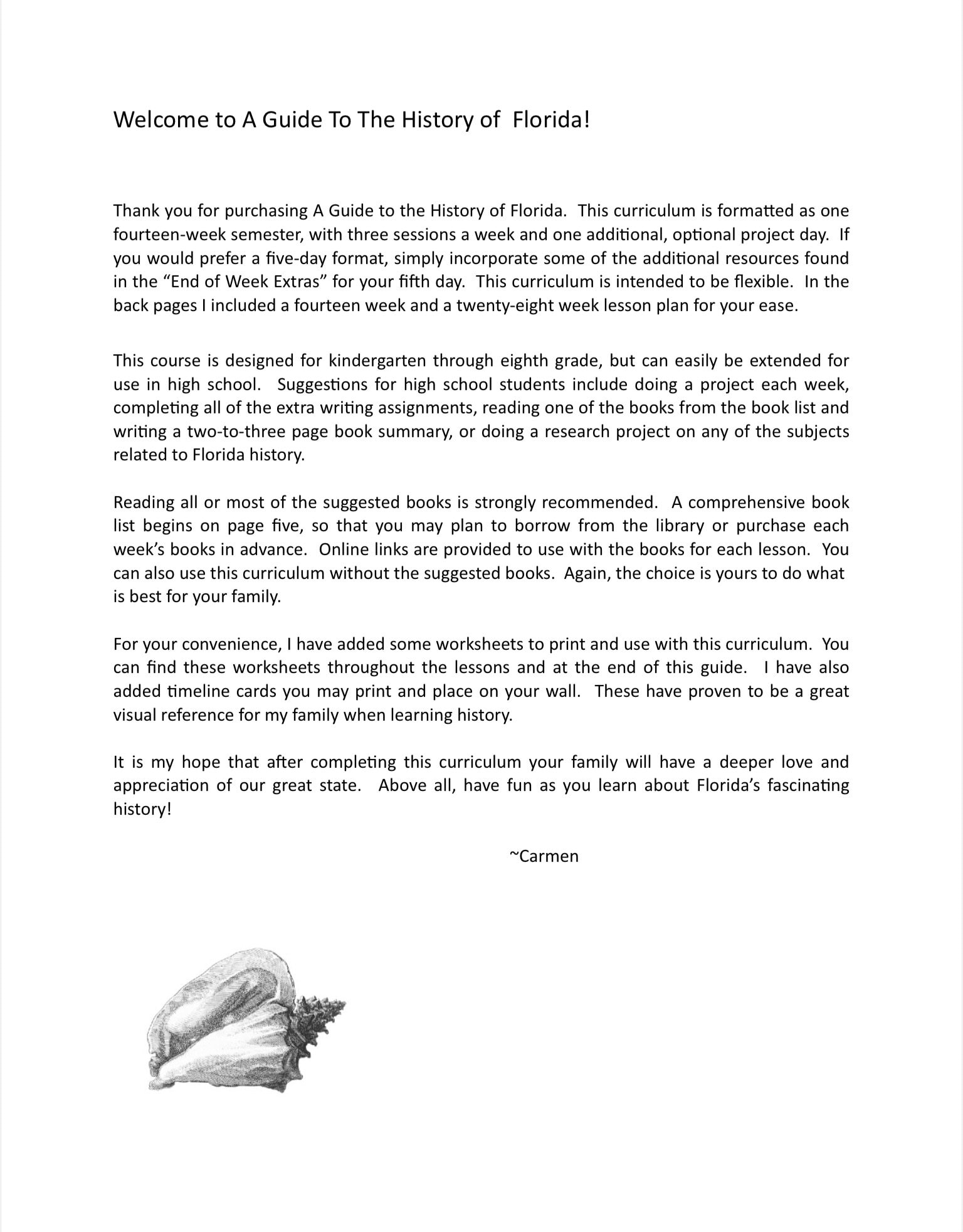 Florida History Guide - Homeschool Curriculum - Etsy