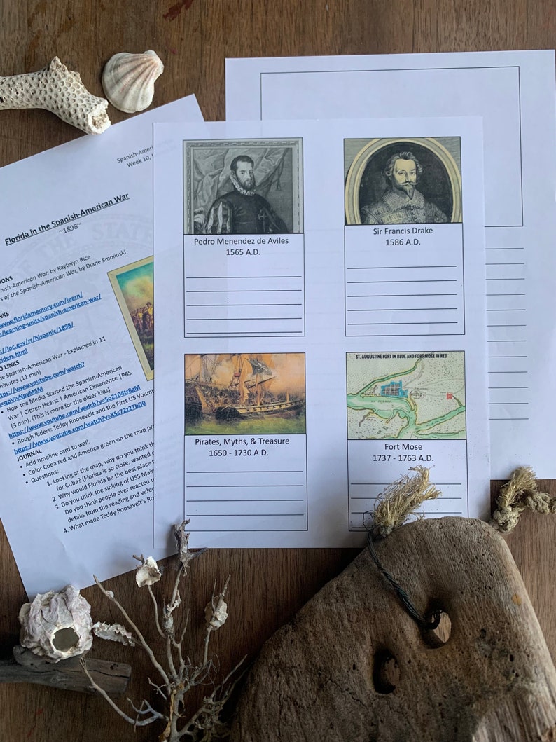 Florida History Guide - Homeschool Curriculum - Etsy