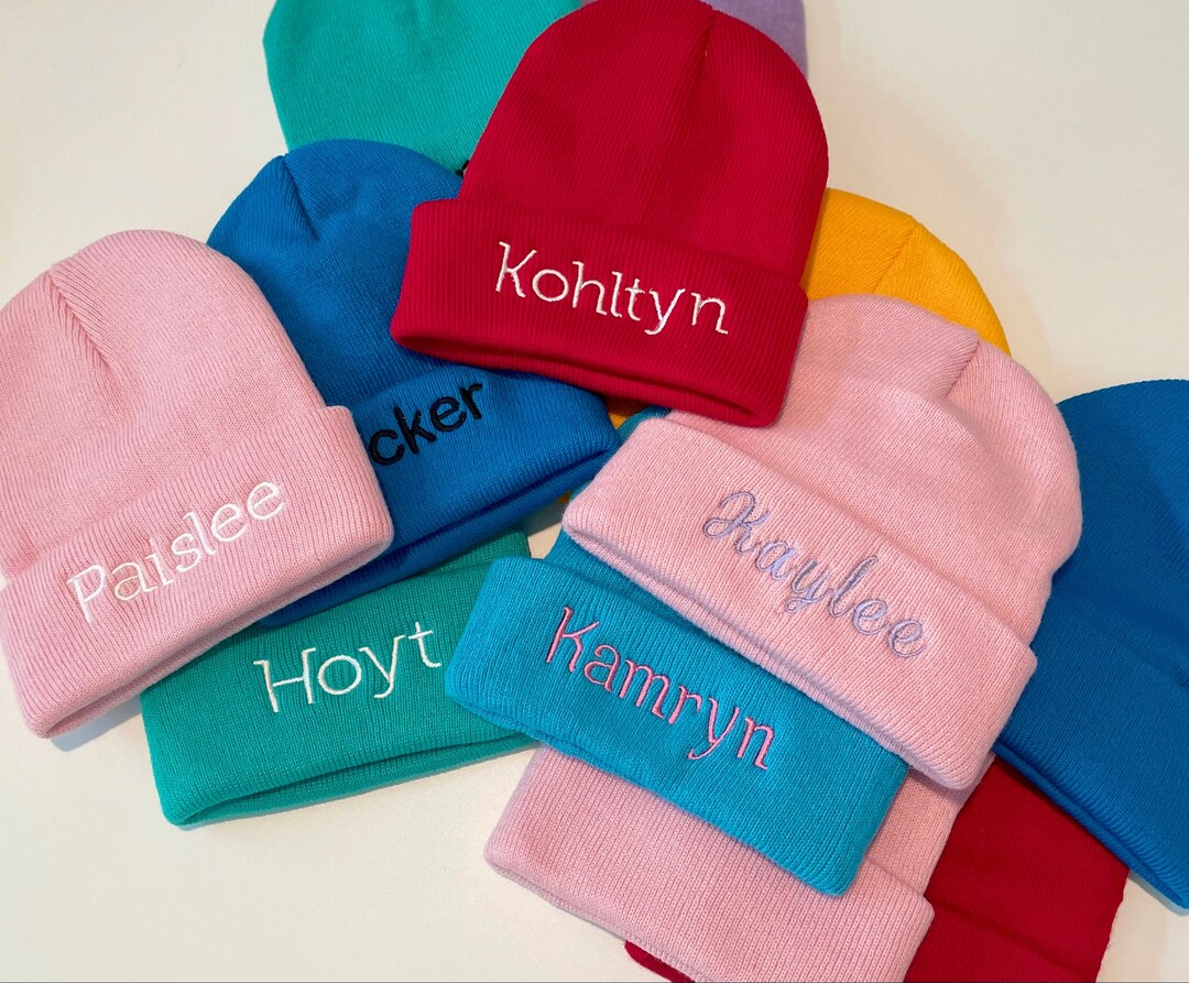 Personalized Beanies for Kids - Etsy